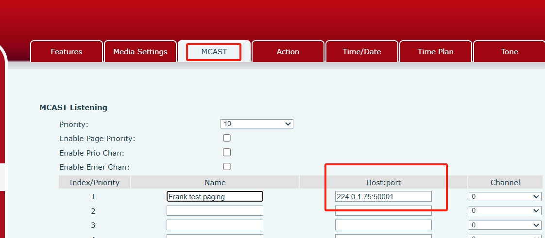 3CX Paging with Fanvil multicast